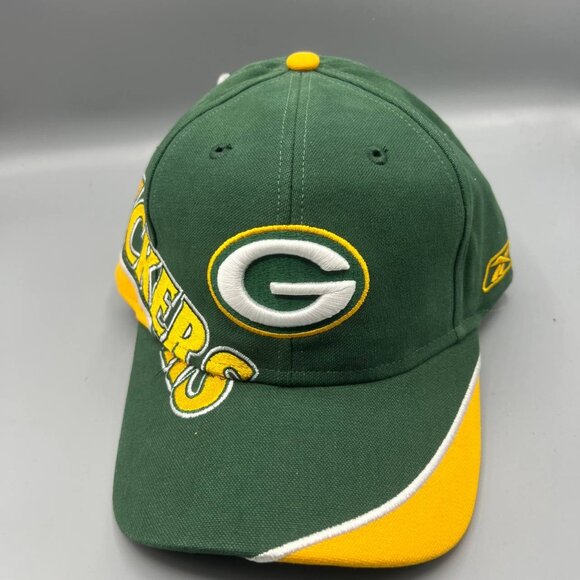 Reebok | Accessories | Vintage Green Bay Packers Hat Men Green Reebok ...